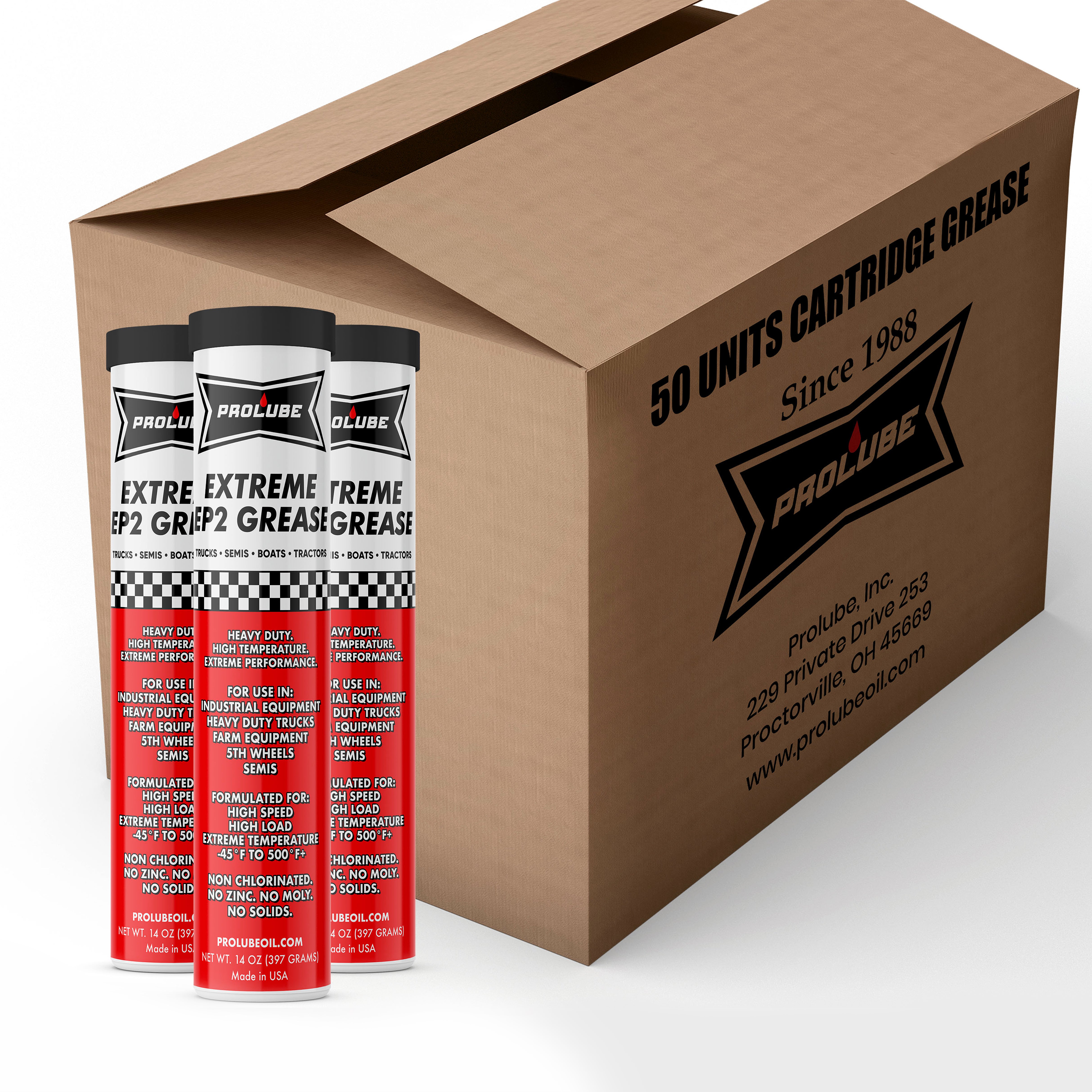 Prolube Oil Extreme EP2 Grease, 14 oz Tube